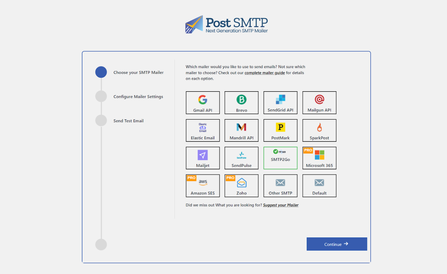 SMTP2Go with Post SMTP – Post SMTP
