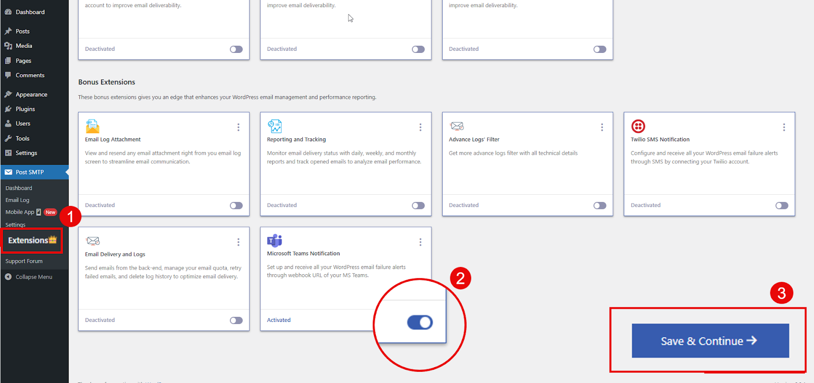 Microsoft Teams Alerts with Post SMTP