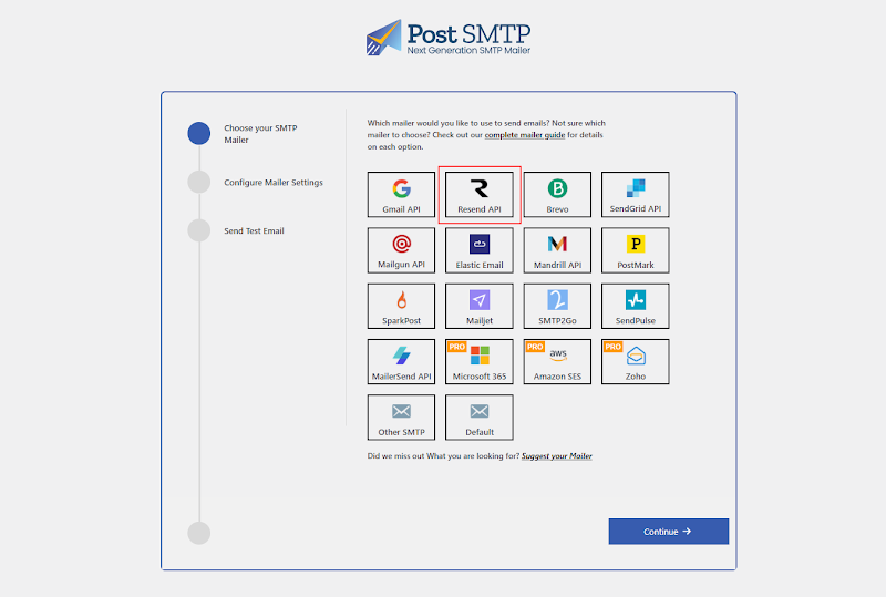 Resend – Post SMTP